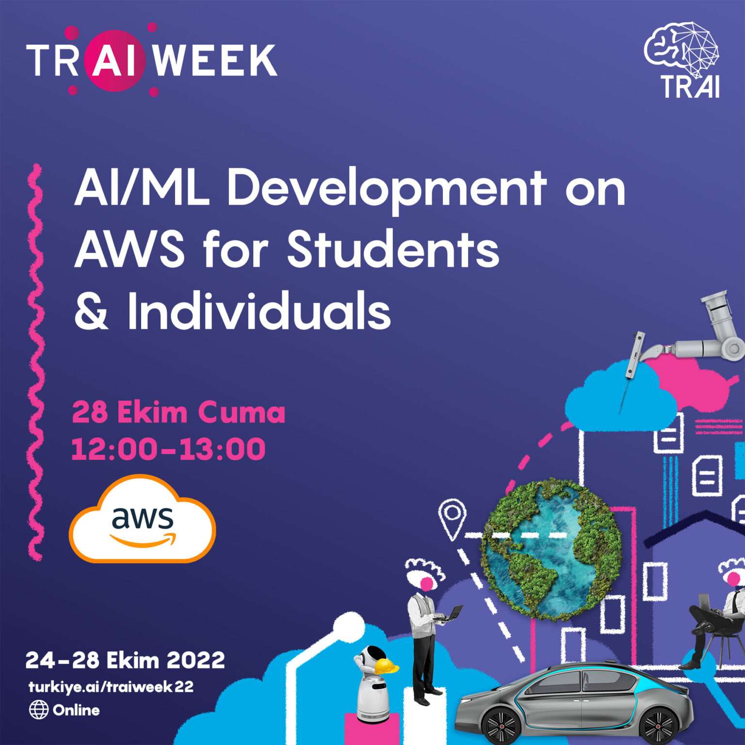 AI/ML Development on AWS for Students & Individuals | TRAI WEEK 2023
